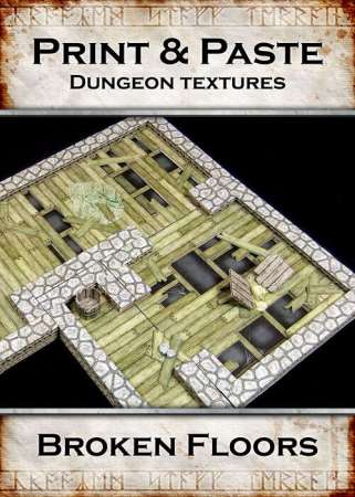 [TMP] Print & Paste Dungeon Textures: Broken Floors Available